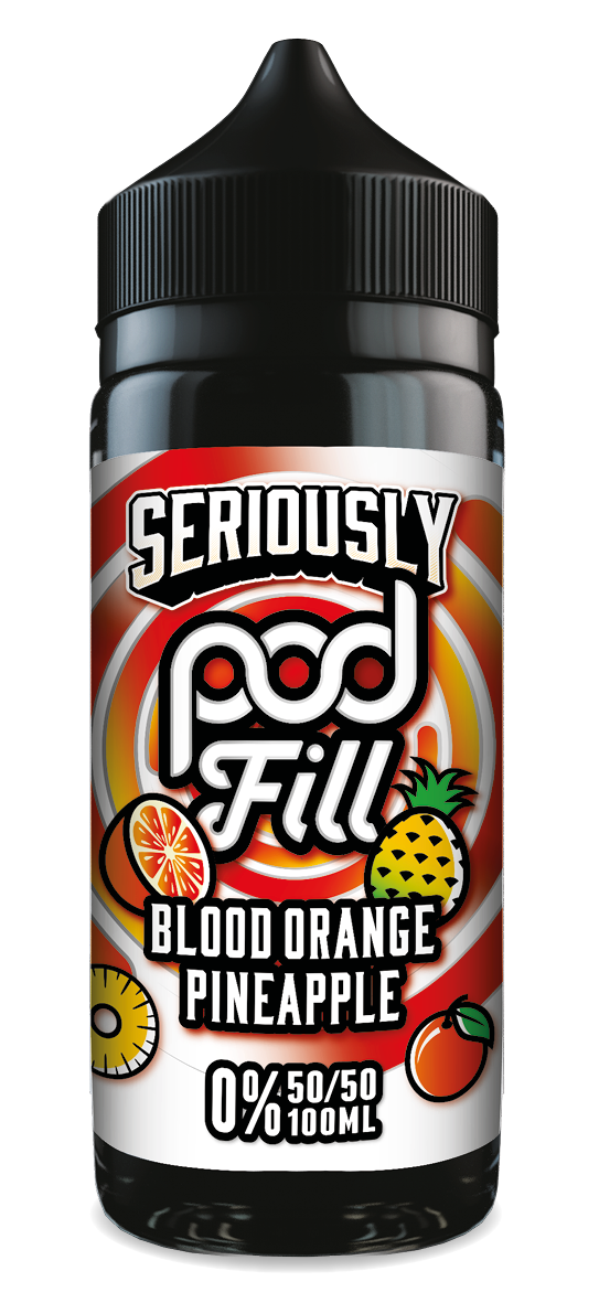 Seriously - Pod Fill - Blood Orange Pineapple 50/50 100ml – Simply ...