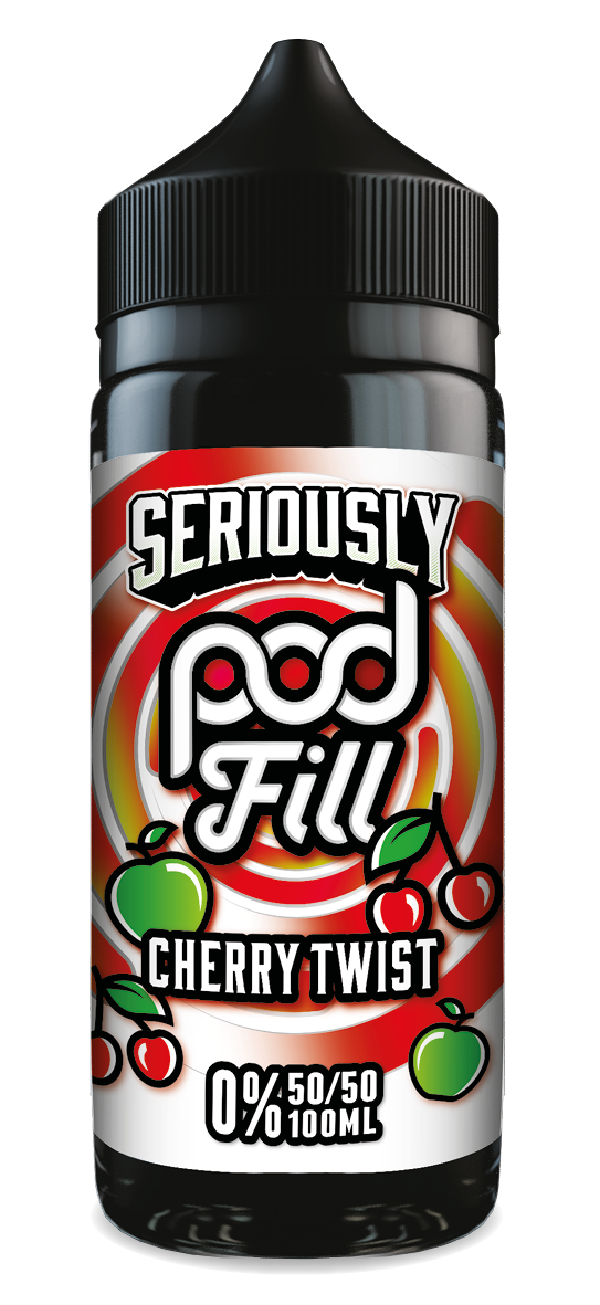 Seriously - Pod Fill - Cherry Twist 50/50 100ml – Simply Vapes Bolsover